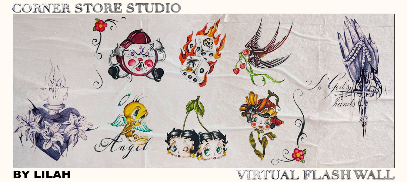 EXPLORE AVAILABLE TATTOO FLASH | VIRTUAL TATTOO FLASH GALLERY | MELBOU ...