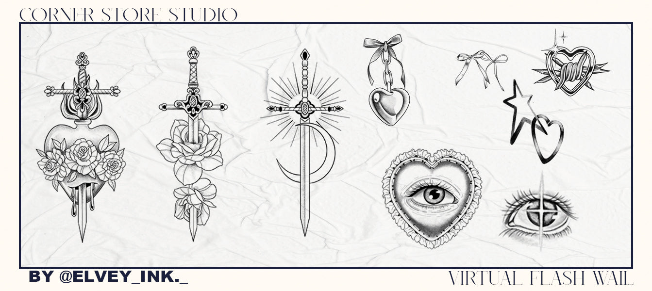 EXPLORE AVAILABLE TATTOO FLASH | VIRTUAL TATTOO FLASH GALLERY | MELBOU ...